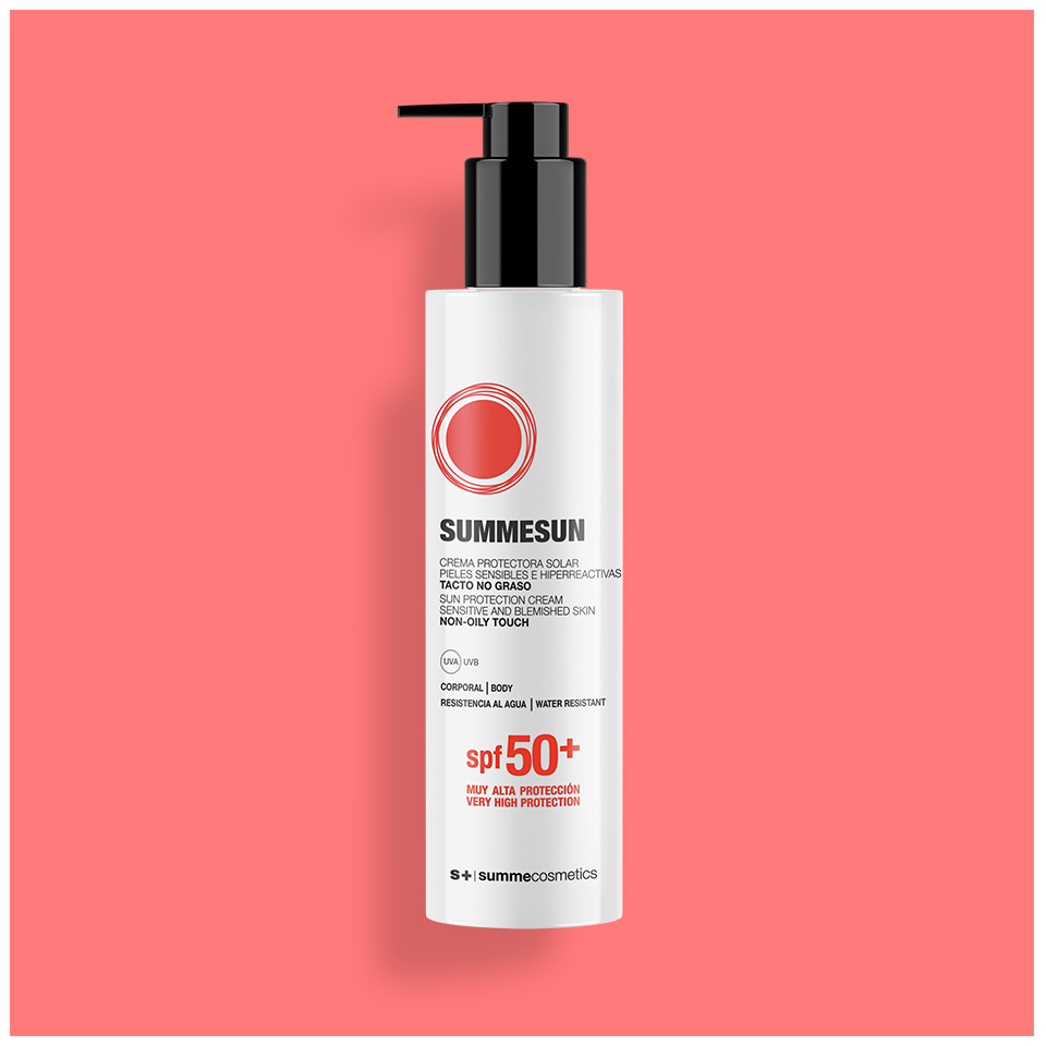 Protector solar spf50+ en crema - SUMMESUN SPF50+ CREMA - Summecosmetics